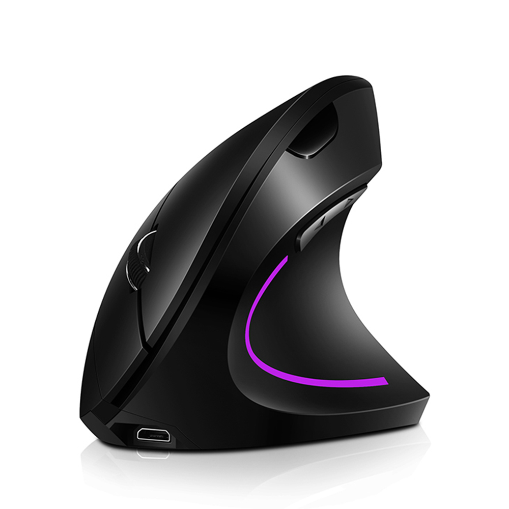 2.4G Wireless Vertical Mouse Rechargeable Upright Ergonomic Mouse 3 ...