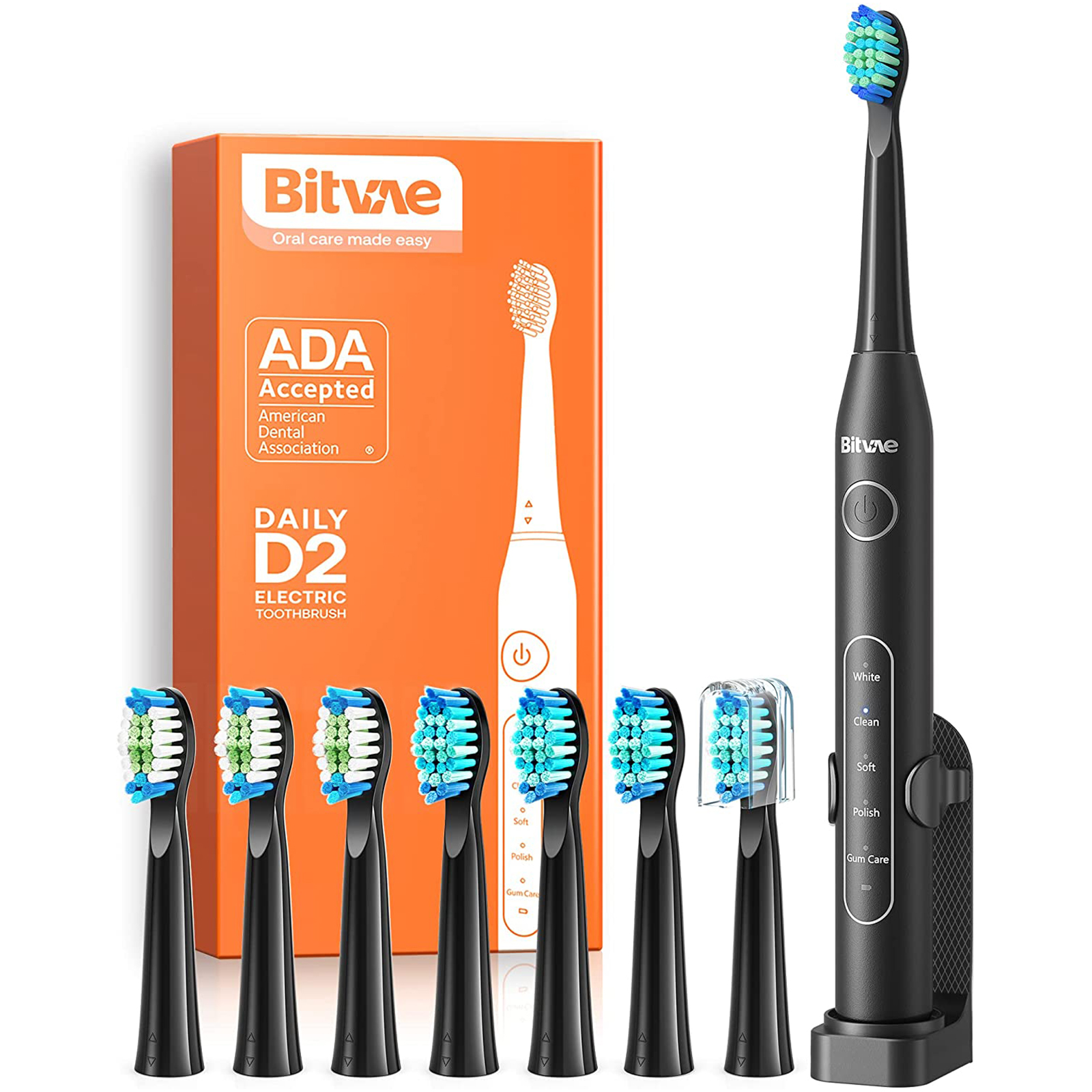 Cepillo de dientes eléctrico Bitvae 8 Modos recargable USB con ...